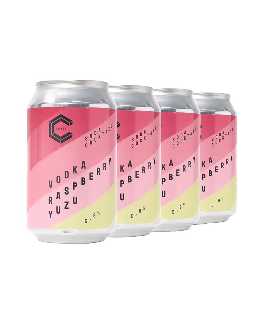 Vodka, Raspberry & Yuzu Soda Cocktail (4 Pack) — DELLI