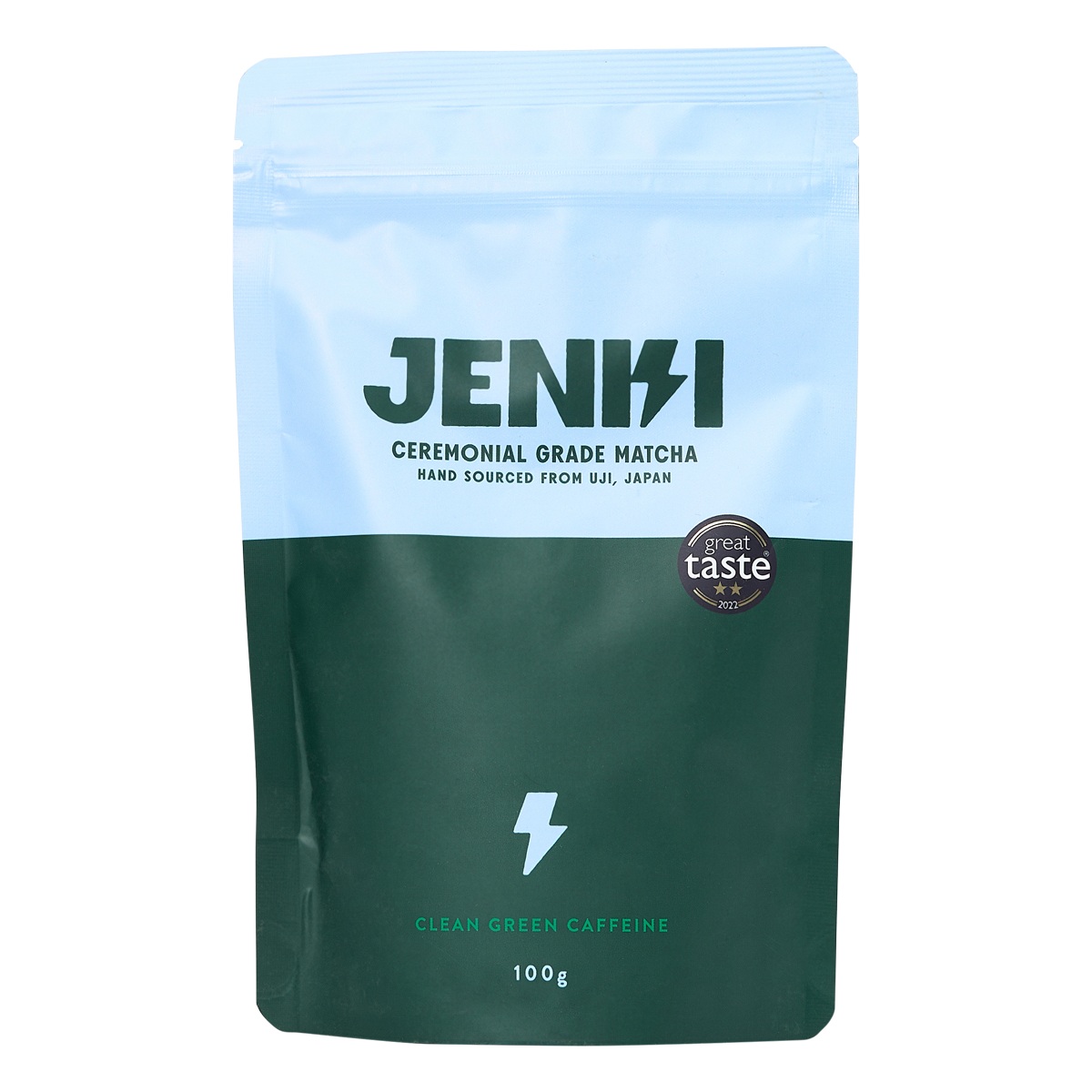 JENKI 100g Ceremonial Grade Matcha Pouch — DELLI